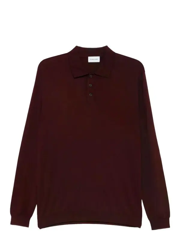 SCAGLIONE Buttoned Polo Shirt - Red