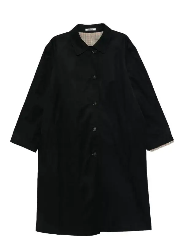 CORDERA Reversible Trench Coat - Black