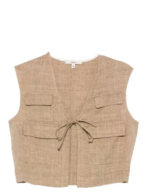Barena Venezia Four-pocket Tie Vest - Neutrals