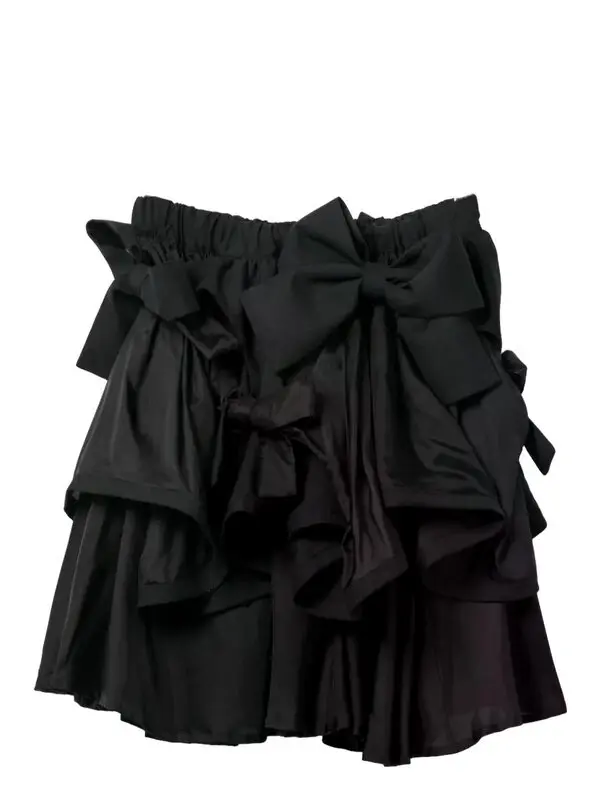 Noir Kei Ninomiya Tiered Mini Skirt - Black