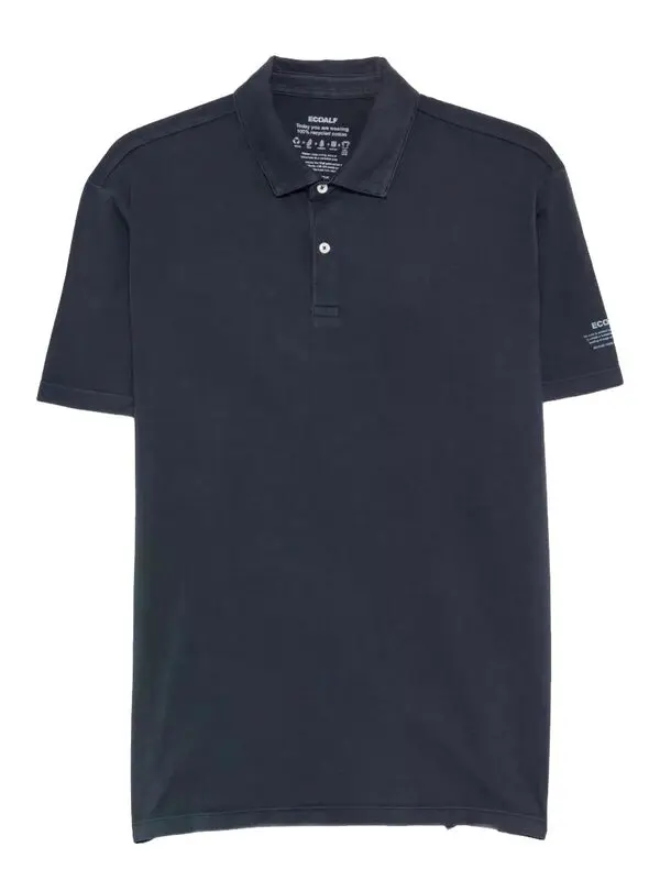 ECOALF Button Polo Shirt - Blue