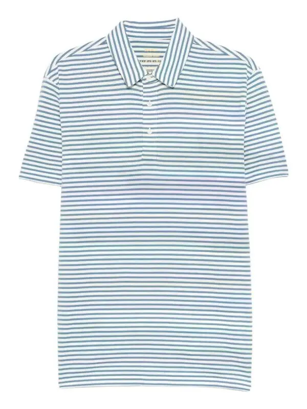 ECOALF Striped Polo Shirt - Blue