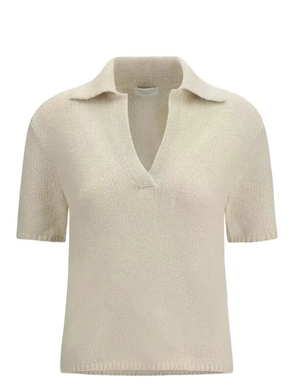 Gabriela Hearst Sohan V-neck Top - Neutrals
