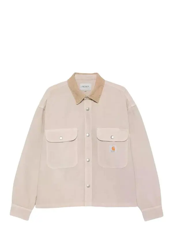 Carhartt Work In Progress W' Prescott Two-pocket Corduroy-collar Shirt - Neutrals