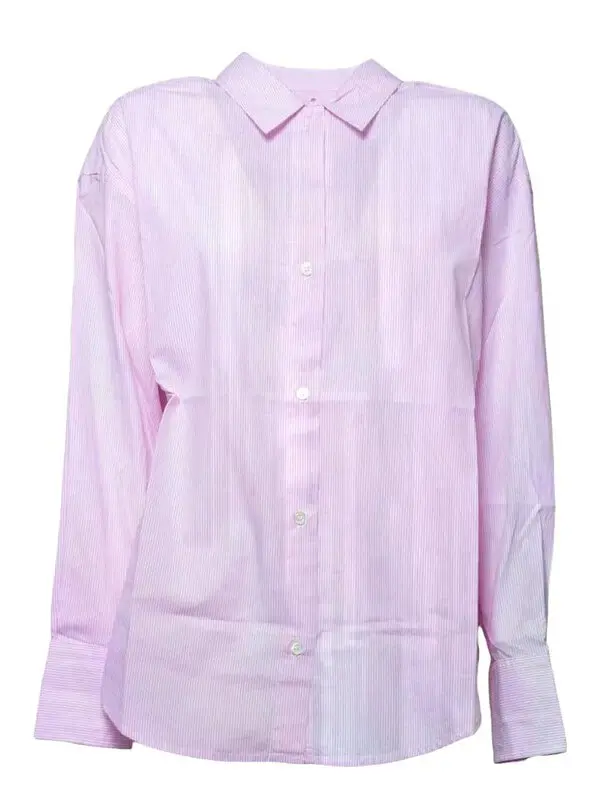 MC2 SAINT BARTH Long-sleeve Striped Shirt - Pink