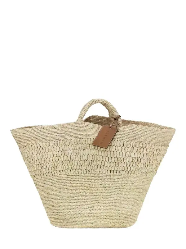 Manebí Raffia Beach Bag - Neutrals