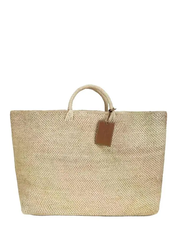 Manebí Maxi Saona Woven Tote Bag - Neutrals