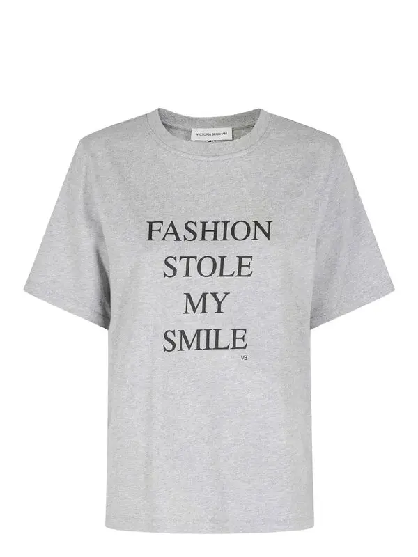 Victoria Beckham Crew-neck T-shirt - Grey