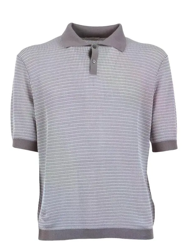 BALLANTYNE Short-sleeve Polo Shirt - Grey