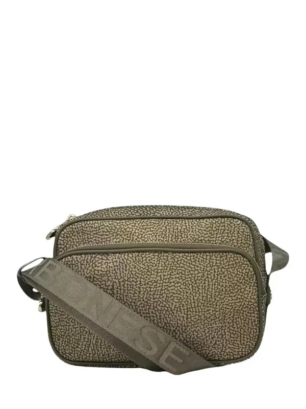 Borbonese Zip-up Shoulder Bag - Green