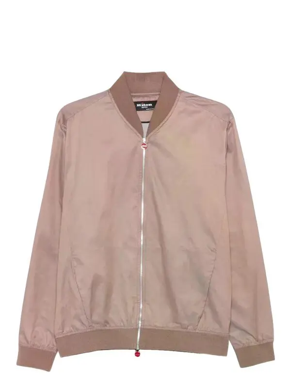 Kiton Zip-up Bomber Jacket - Neutrals