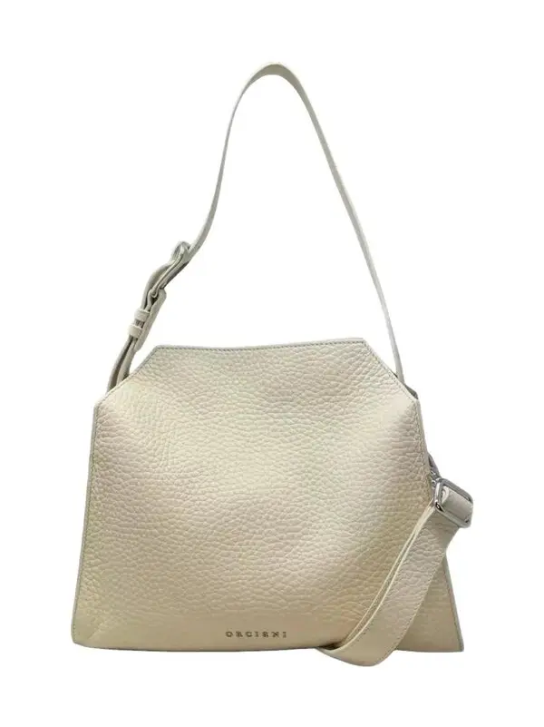 ORTIGNI Small Trinity Soft Leather Shoulder Bag - Neutrals