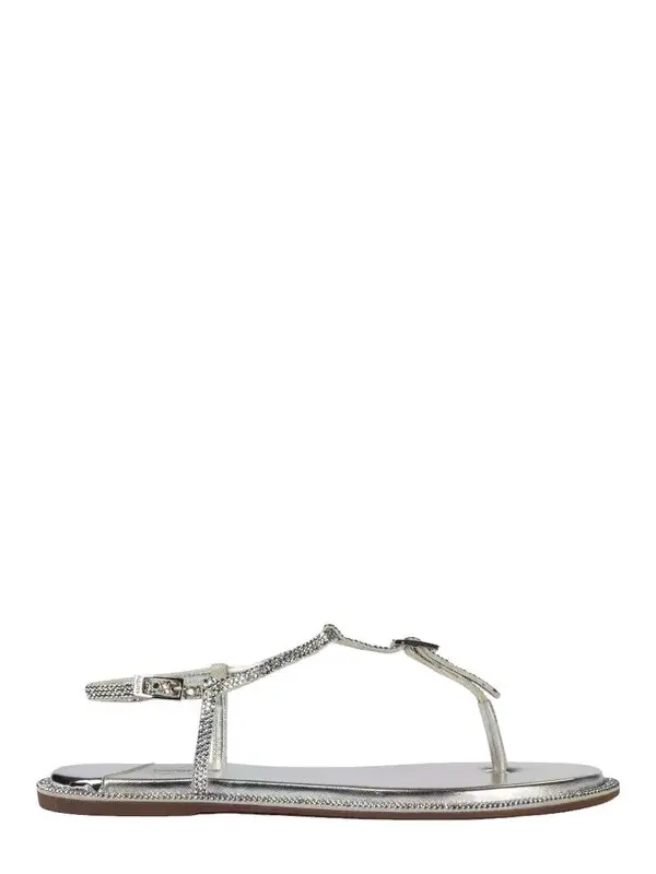 LE SILLA Sahara Flat Sandals - Silver