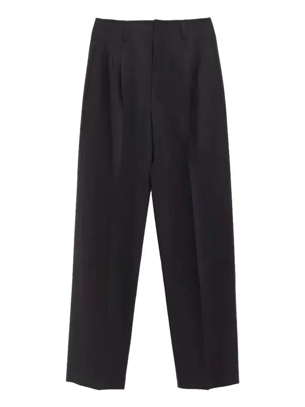 LEMAIRE Pleated Trousers - Black