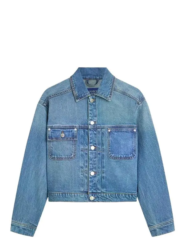 Scotch & Soda Boxy Denim Jacket - Blue