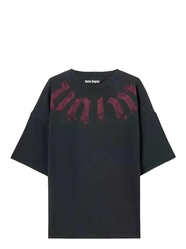 Palm Angels Logo Oversized T-shirt - Black