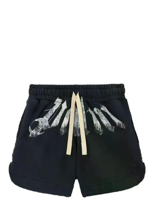 Palm Angels Logo Track Shorts - Black