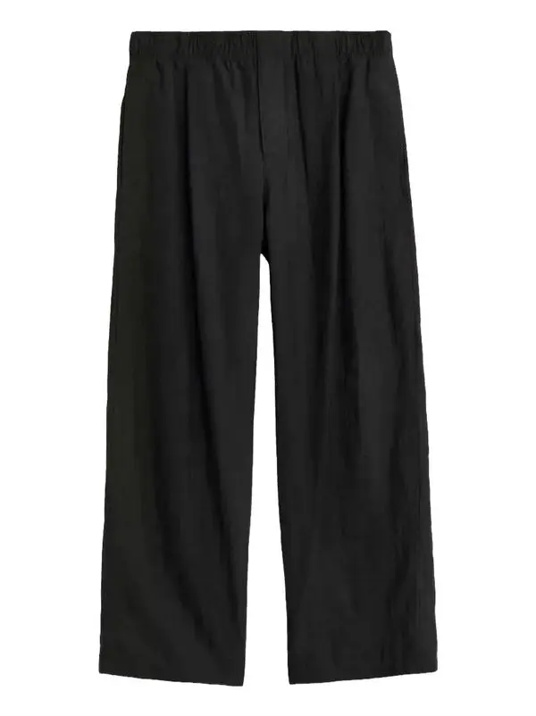 Our Legacy Elasticated Wide Leg Trousers - Black