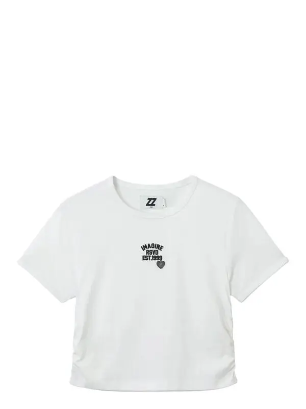 Izzue Graphic-detail Cotton T-shirt - White