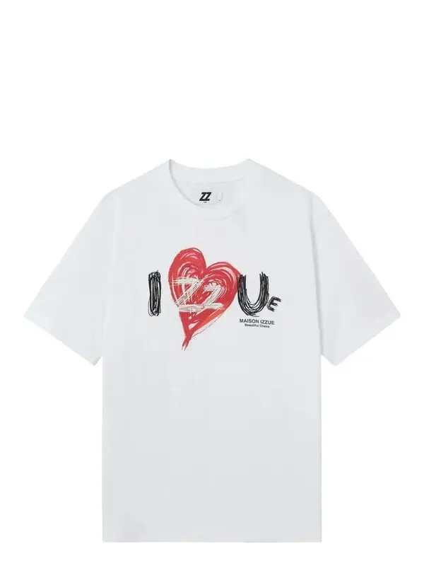 Izzue Heart Graphic T-shirt - White