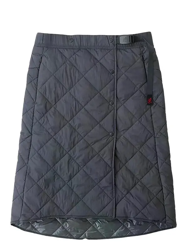 Gramicci Quilted-effect Midi Skirt - Grey