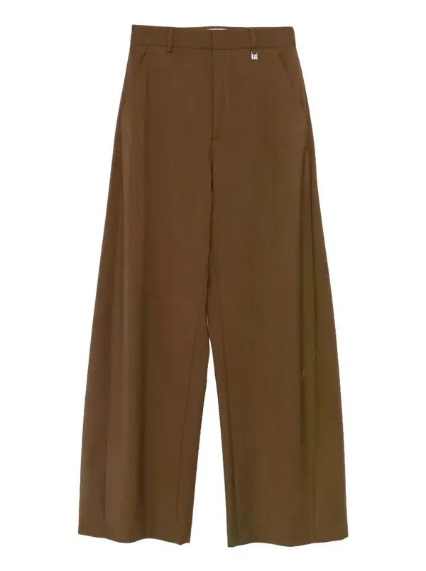 Giuseppe Di Morabito Wool Wide-leg Trousers - Brown