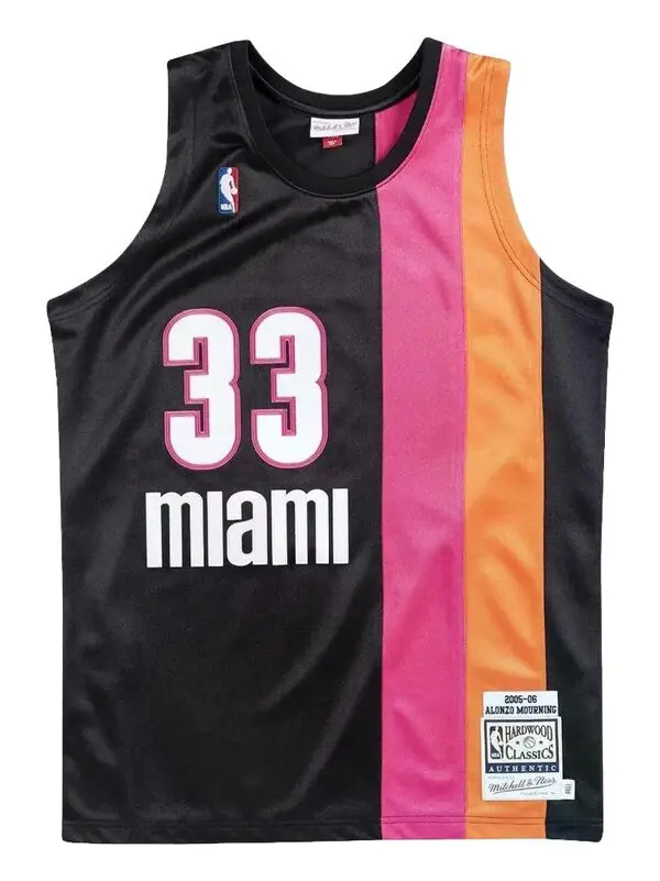 Mitchell & Ness X Nba Alonzo Mourning 2005-06 Miami Heat Alternate Top - Black