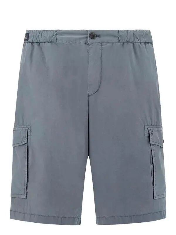 Paul & Shark Cotton Cargo Shorts - Blue