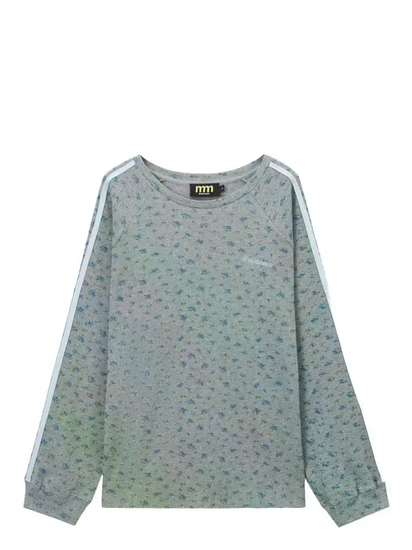 MINI CREAM Floral-print Long-sleeve T-shirt - Grey