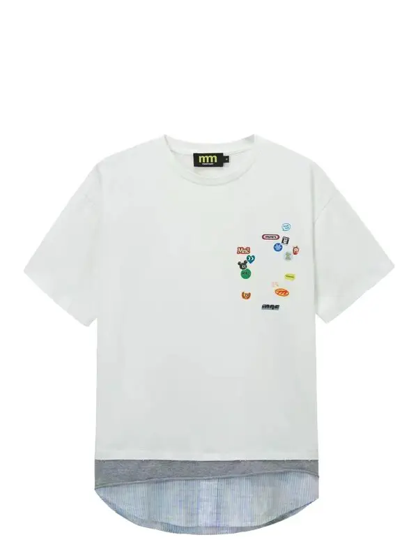 MINI CREAM Layered T-shirt - White