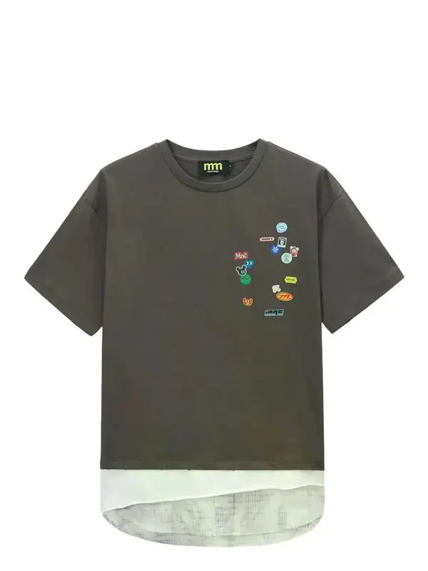 MINI CREAM Layered T-shirt - Grey