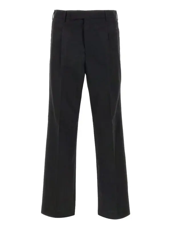 PT TORINO Tailored Crease Trousers - Black