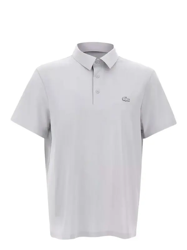 Lacoste Logo-patch Polo Shirt - Grey
