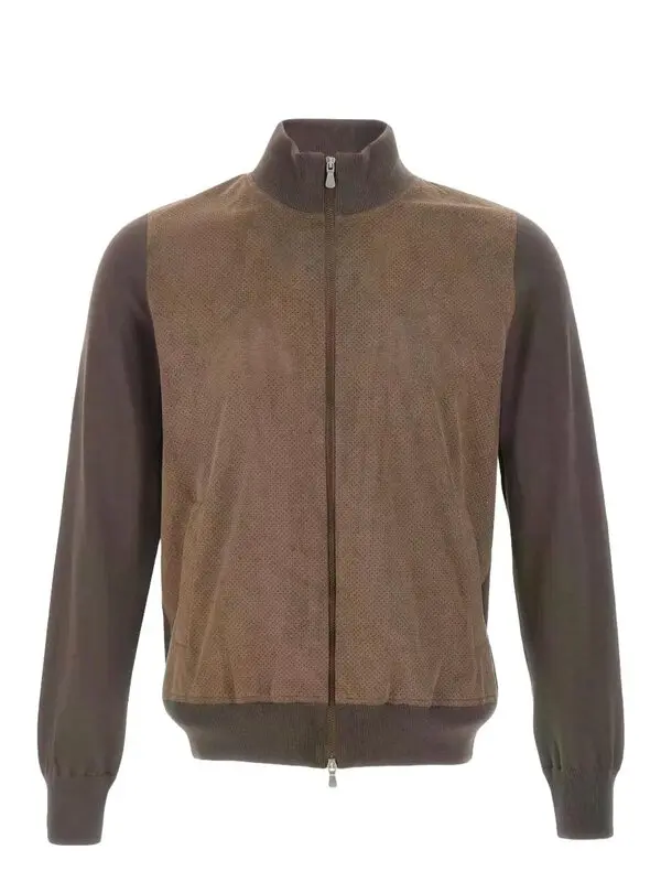 GRAN SASSO Perforated Jacket - Brown