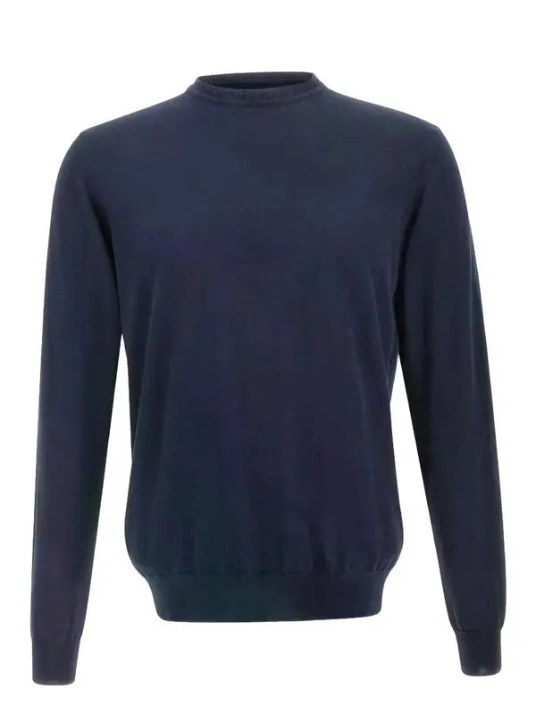 Peuterey Long-sleeved Ribbed Sweater - Blue