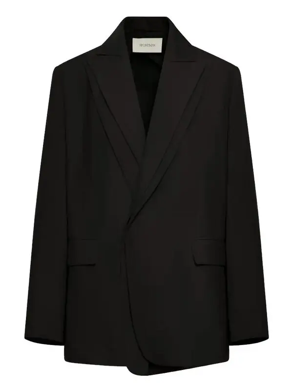 Sportmax Single-breasted Blazer - Black