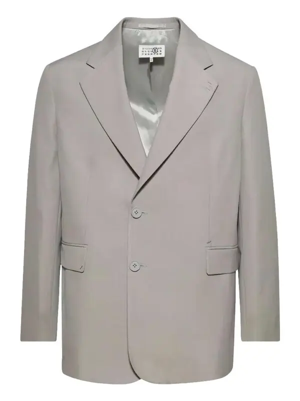 MAISON MARGIELA Single-breasted Blazer - Grey