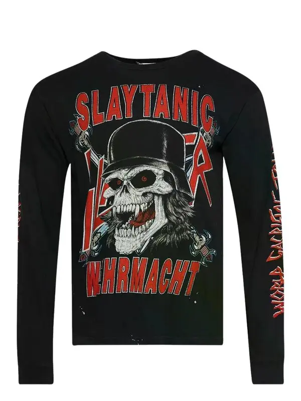 MadeWorn Slayer Graphic Long-sleeved T-shirt - Black