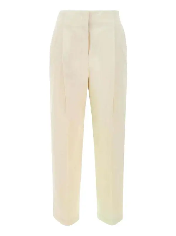 BOSS Pleated Straight Trousers - Neutrals