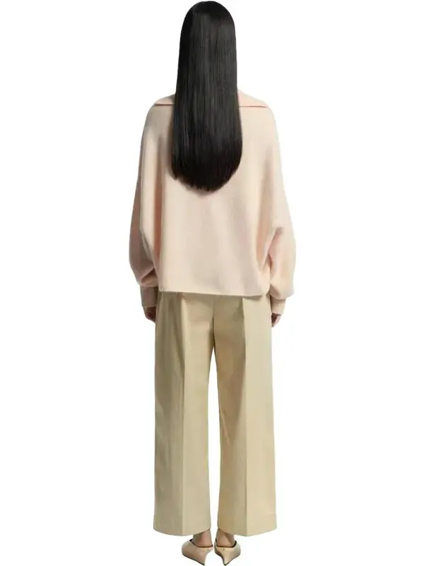 BOSS Pleated Straight Trousers - Neutrals