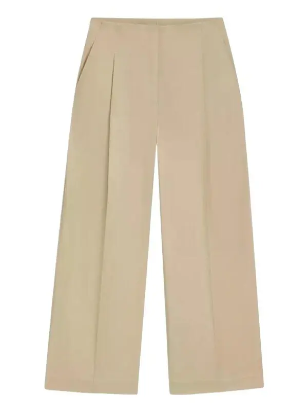 BOSS Pleated Straight Trousers - Neutrals