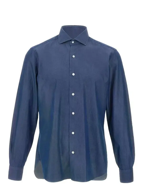 BARBA NAPOLI Button-up Shirt - Blue