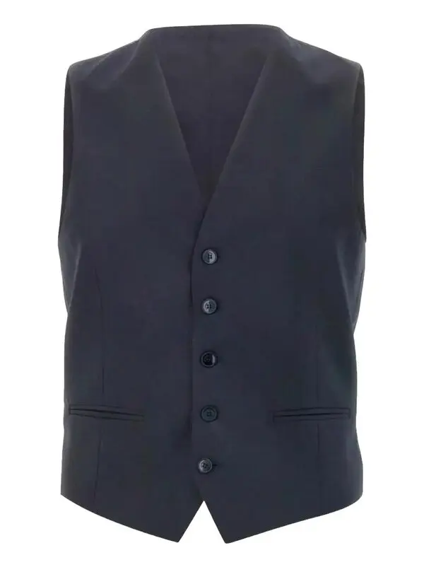 MANUEL RITZ Peaked-lapel Three-piece Suit - Blue