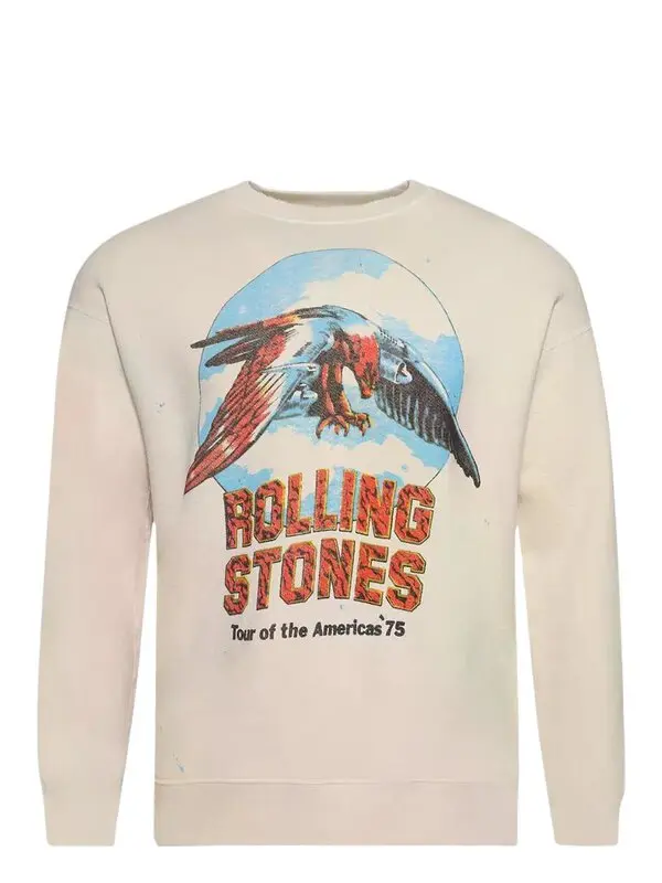 MadeWorn Rolling Stones Graphic Crewneck Sweatshirt - Neutrals