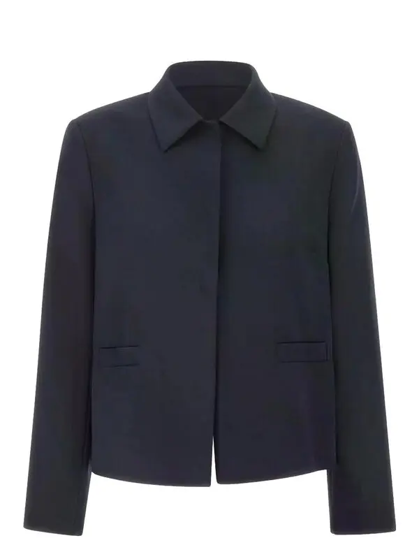 ELENA MIRO` Tailored Jacket With Pockets - Blue