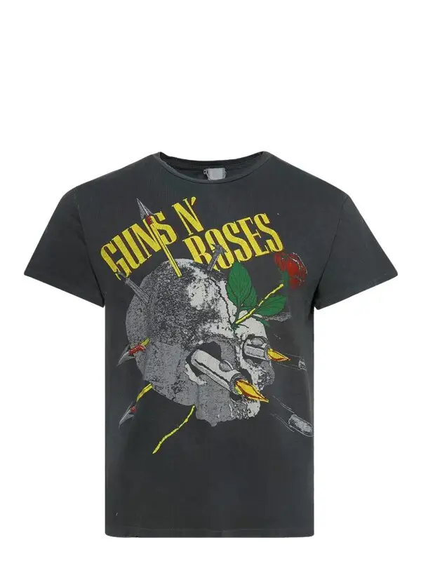 MadeWorn Gun N' Roses Skull Graphic T-shirt - Grey