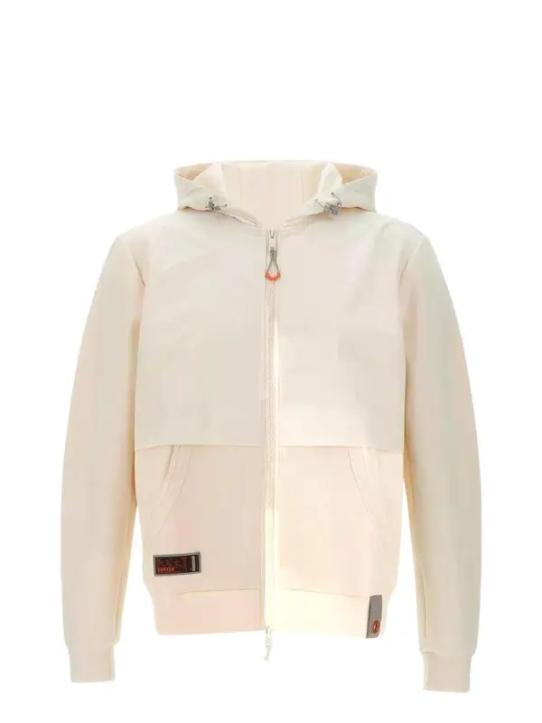 DEKKER Drawstring Hooded Zip-fastening Sweatshirt - Neutrals