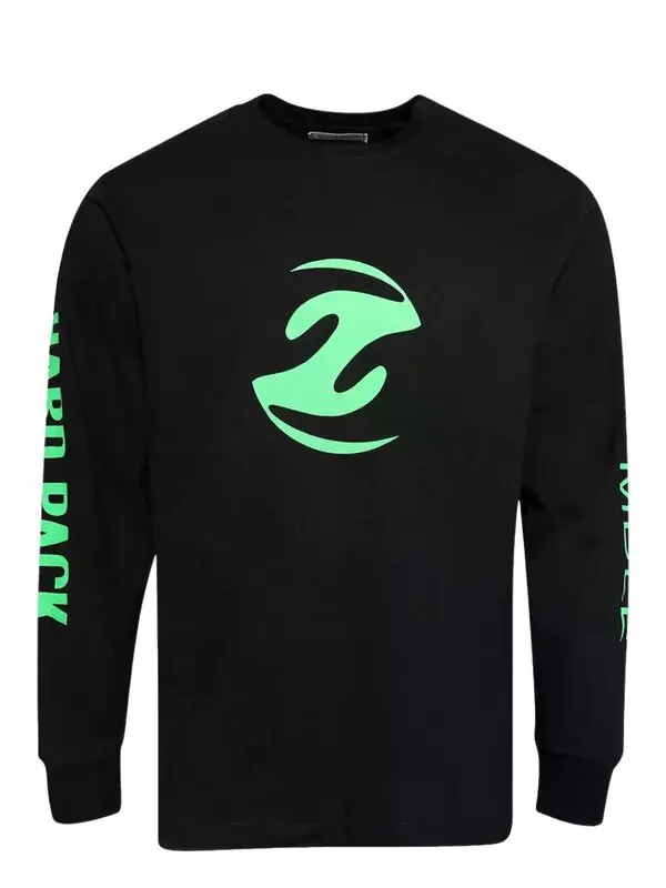 ENSEMBLE X Hard Pack Logo Long-sleeved T-shirt - Black