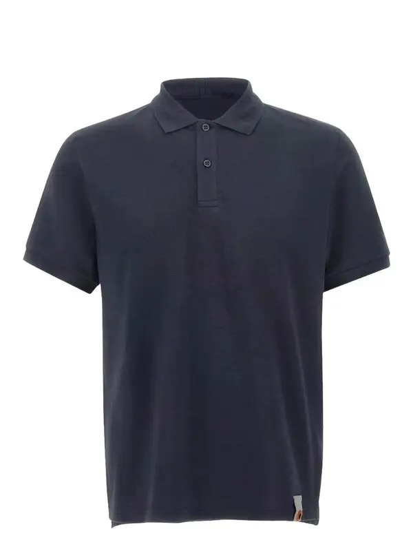 DEKKER Short-sleeve Logo Polo Shirt - Blue