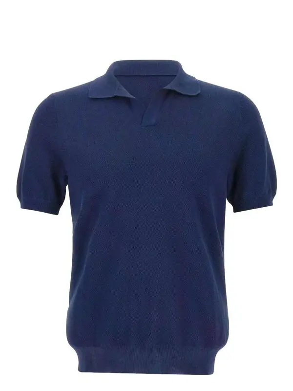 GRAN SASSO Polo-collar T-shirt - Blue